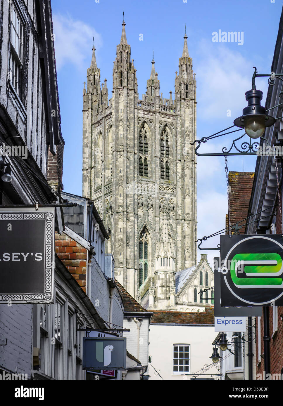 Canterbury Cathedral Bell Harry Tower Kent England Stock Photo - Alamy