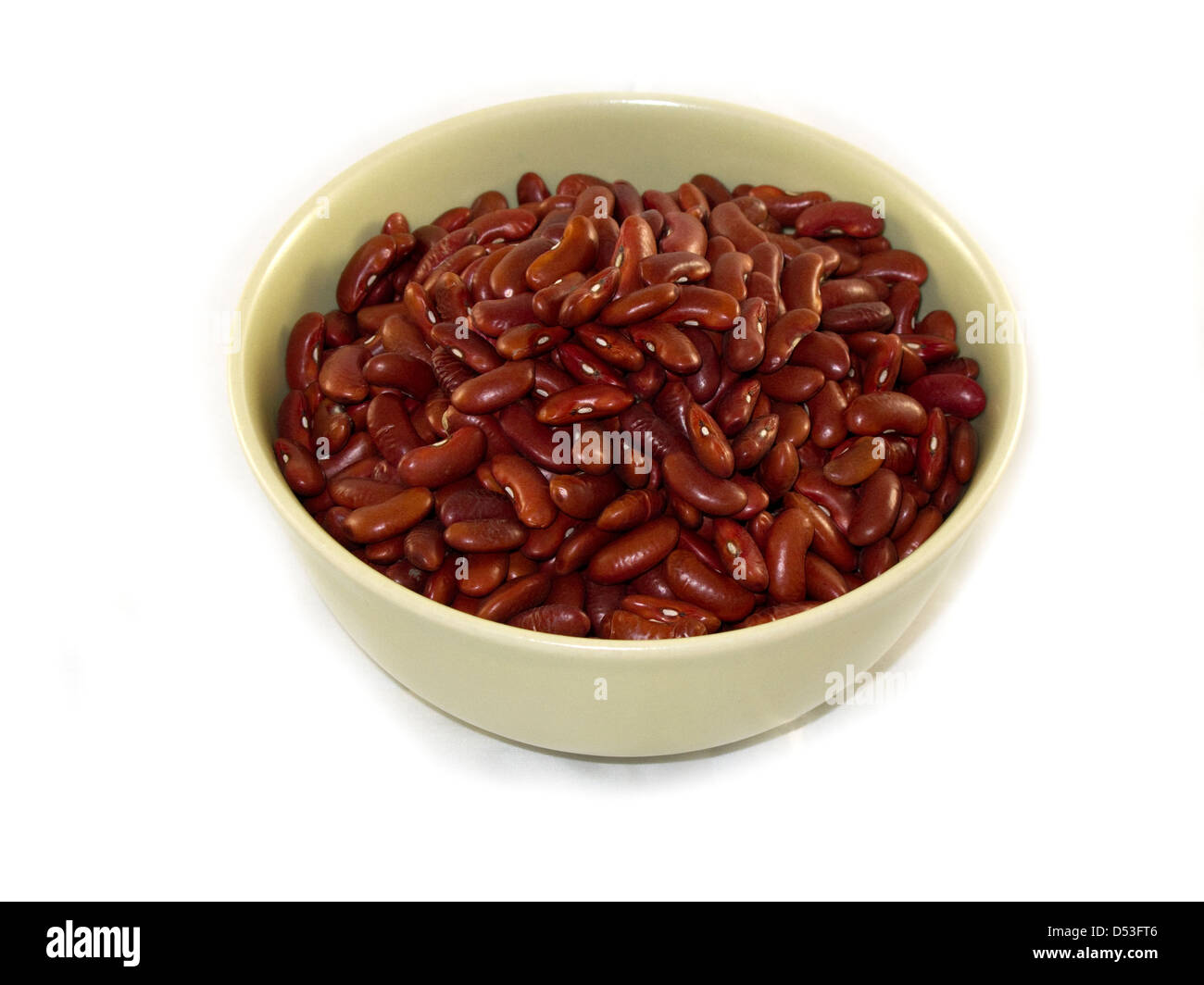 Bowl of dry red kidney beans on white background Stock Photo - Alamy
