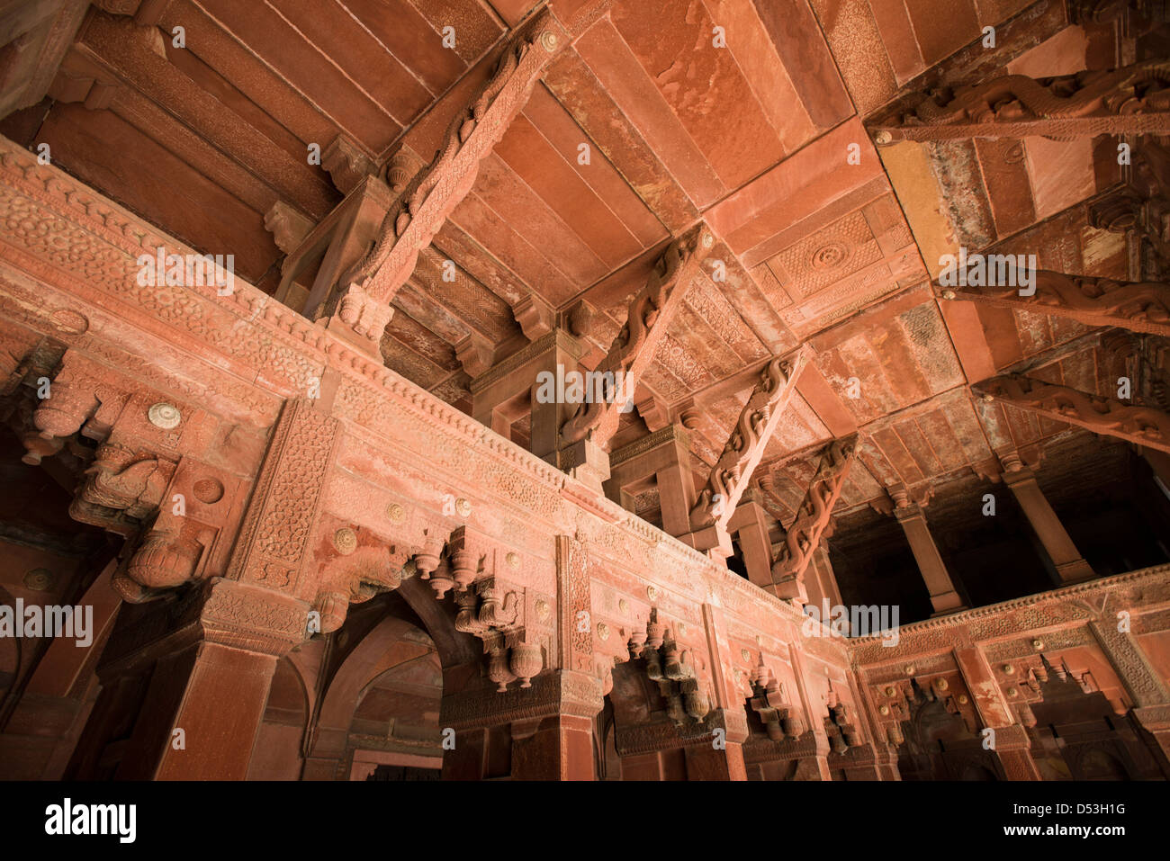 Interiors view of Agra Fort, Agra, Uttar Pradesh, India Stock Photo - Alamy