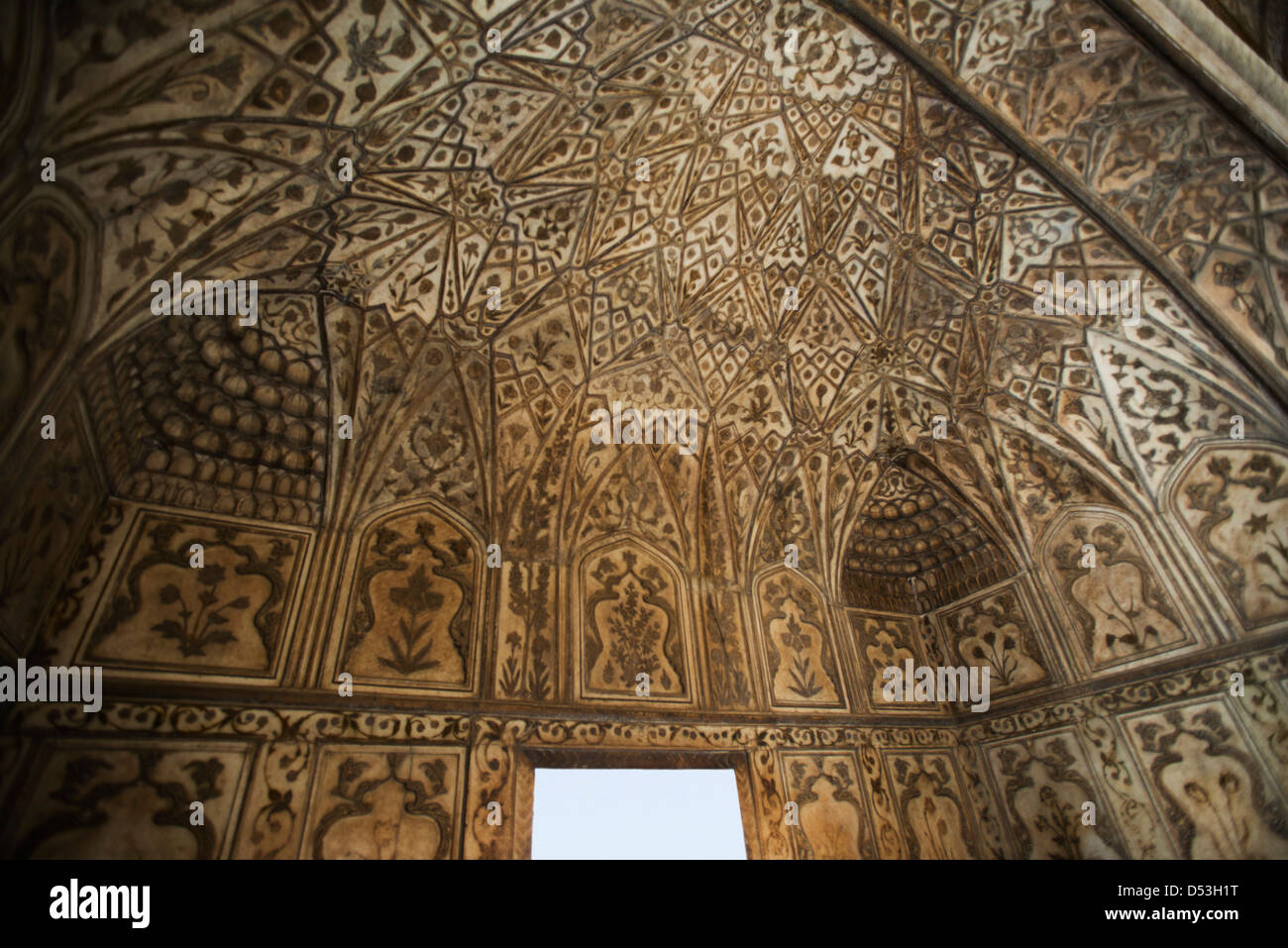Interiors detail of Khas Mahal, Agra Fort, Agra, Uttar Pradesh, India ...