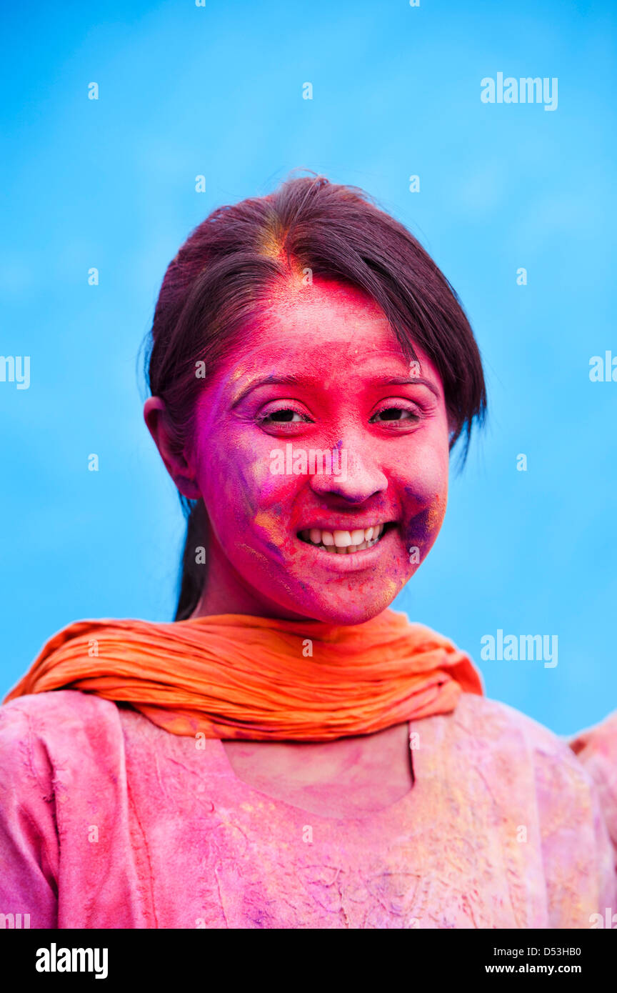 Indian woman smeared hi-res stock photography and images - Alamy