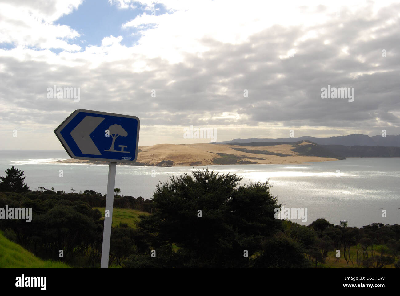 Omapere Sand Dunes, Northland, New Zealand Stock Photo - Alamy