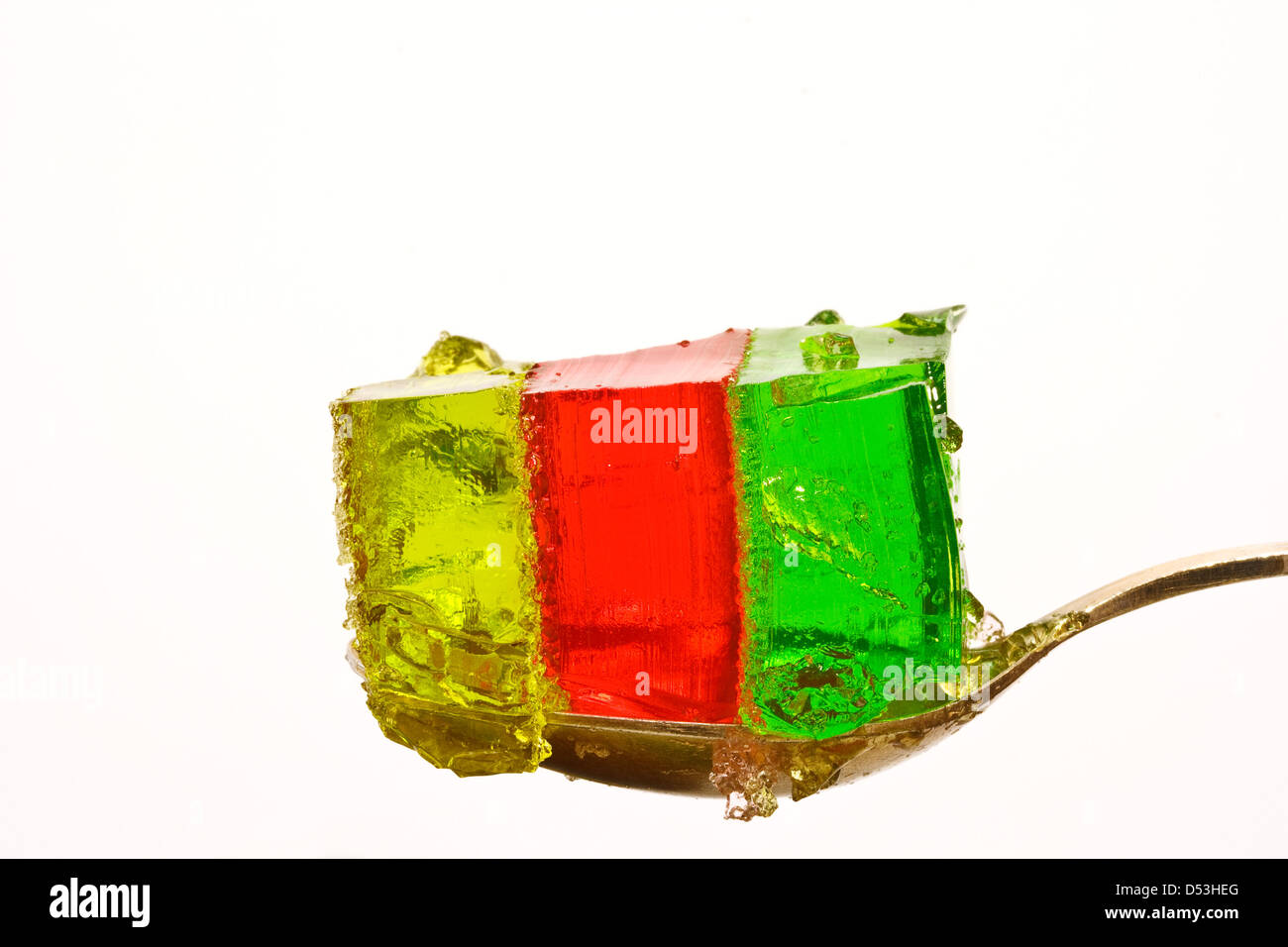 jelly colorful closeup on white background Stock Photo - Alamy