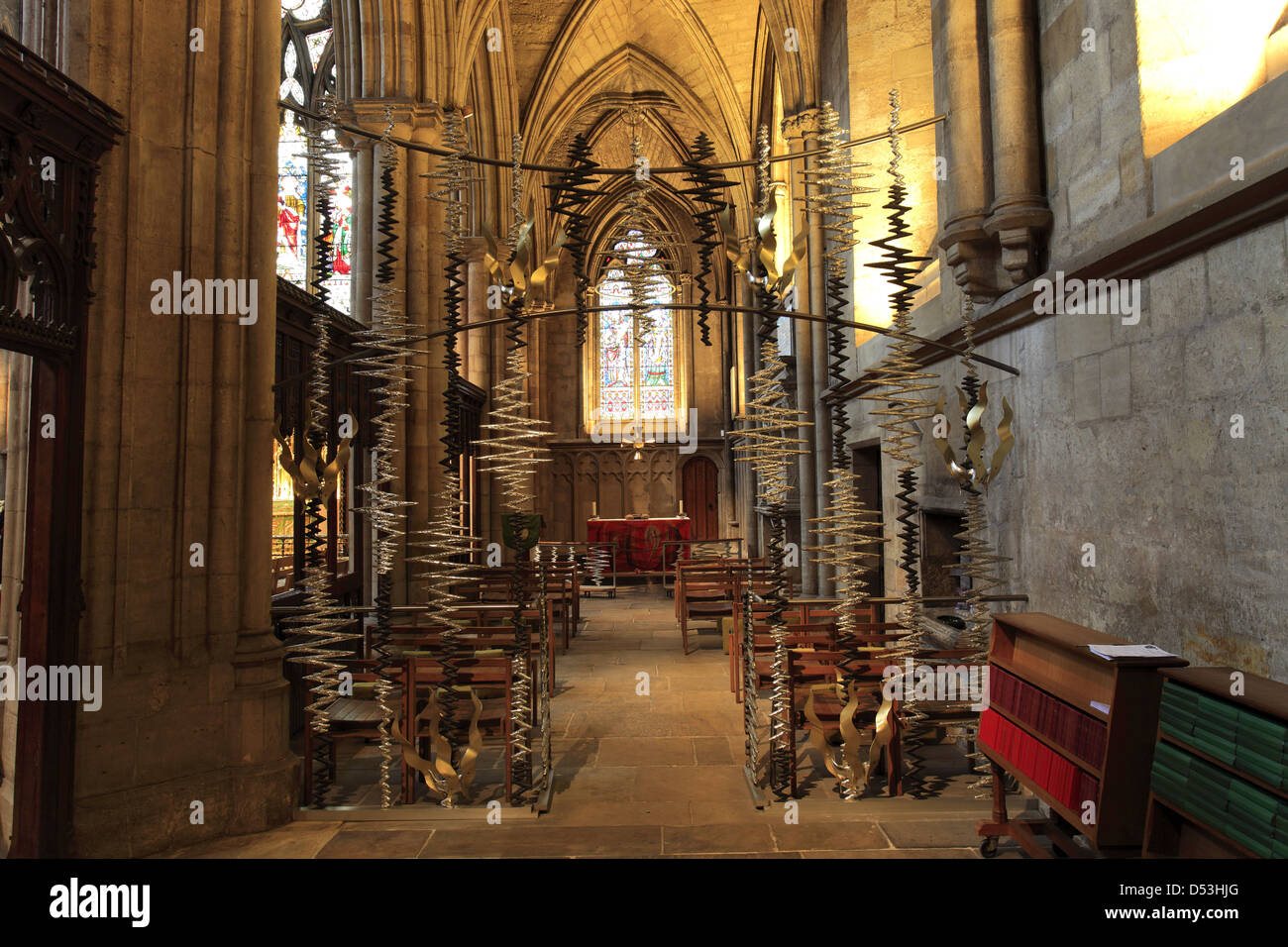 Interior views of Ripon Cathedral, Ripon City, North Yorkshire, England ...
