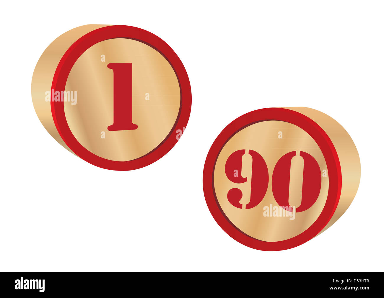 bingo number vector on white background Stock Photo - Alamy