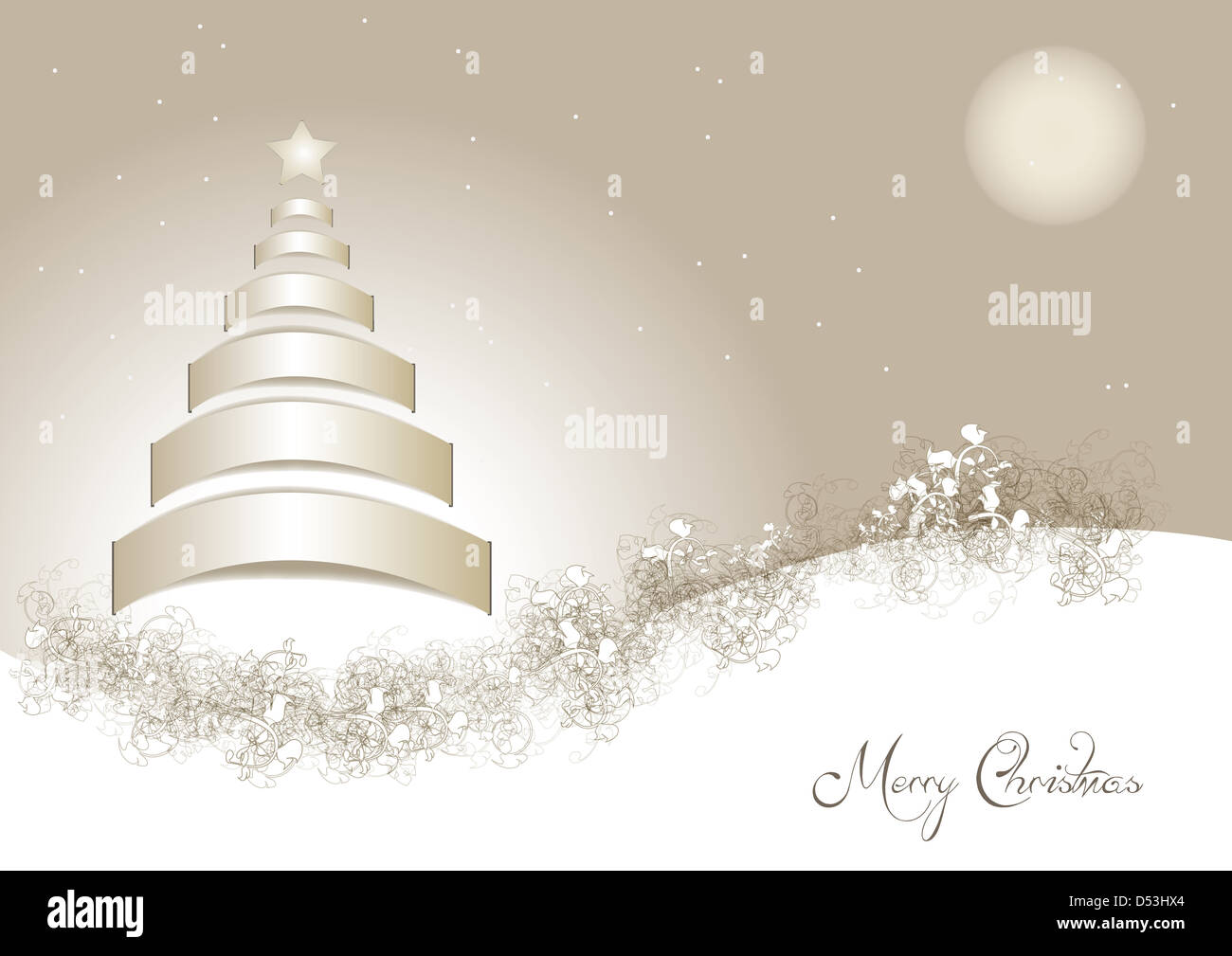 christmas tree concept vector with decorations Stock Photo - Alamy