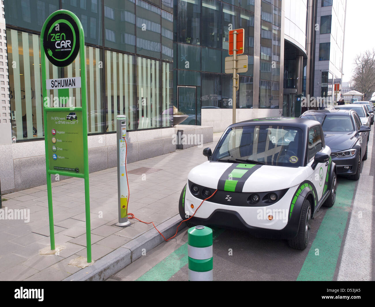 zen car electric vehicle recharging station near the Jubelpark in ...