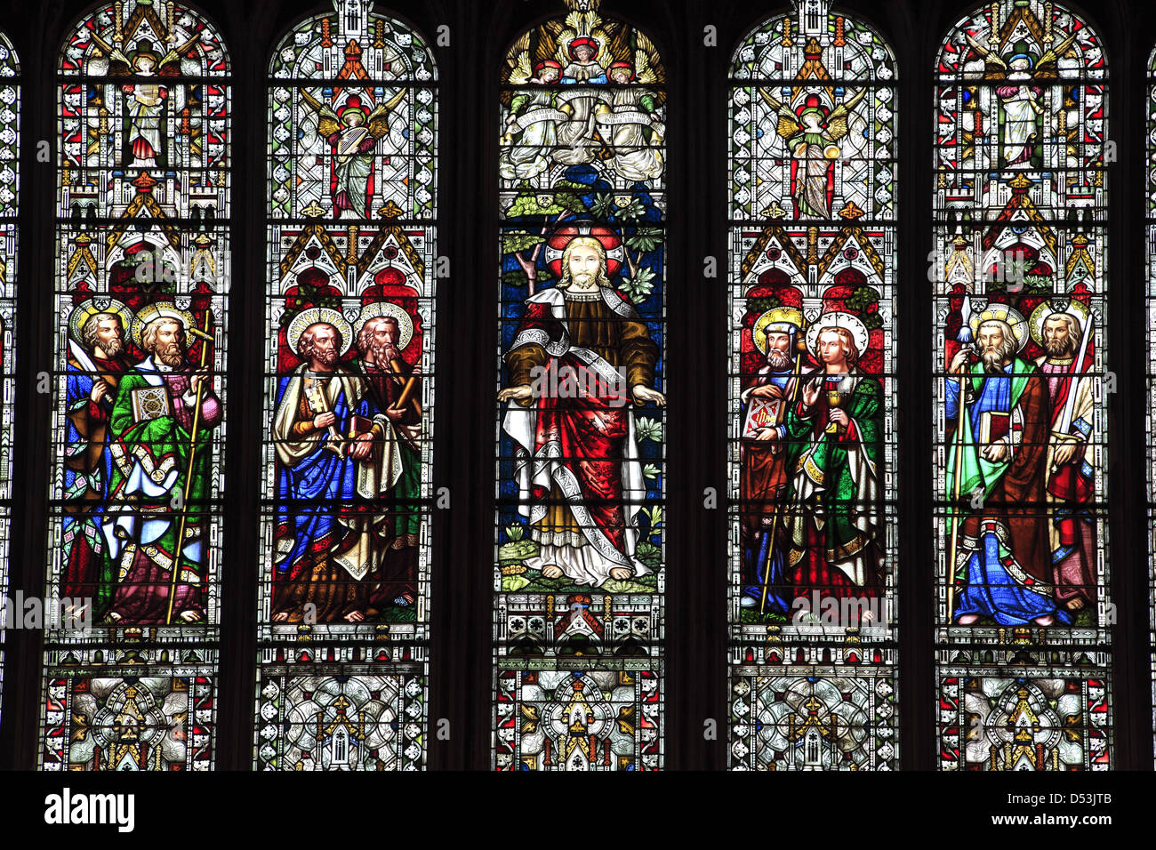 Interior views of Ripon Cathedral, Ripon City, North Yorkshire, England ...