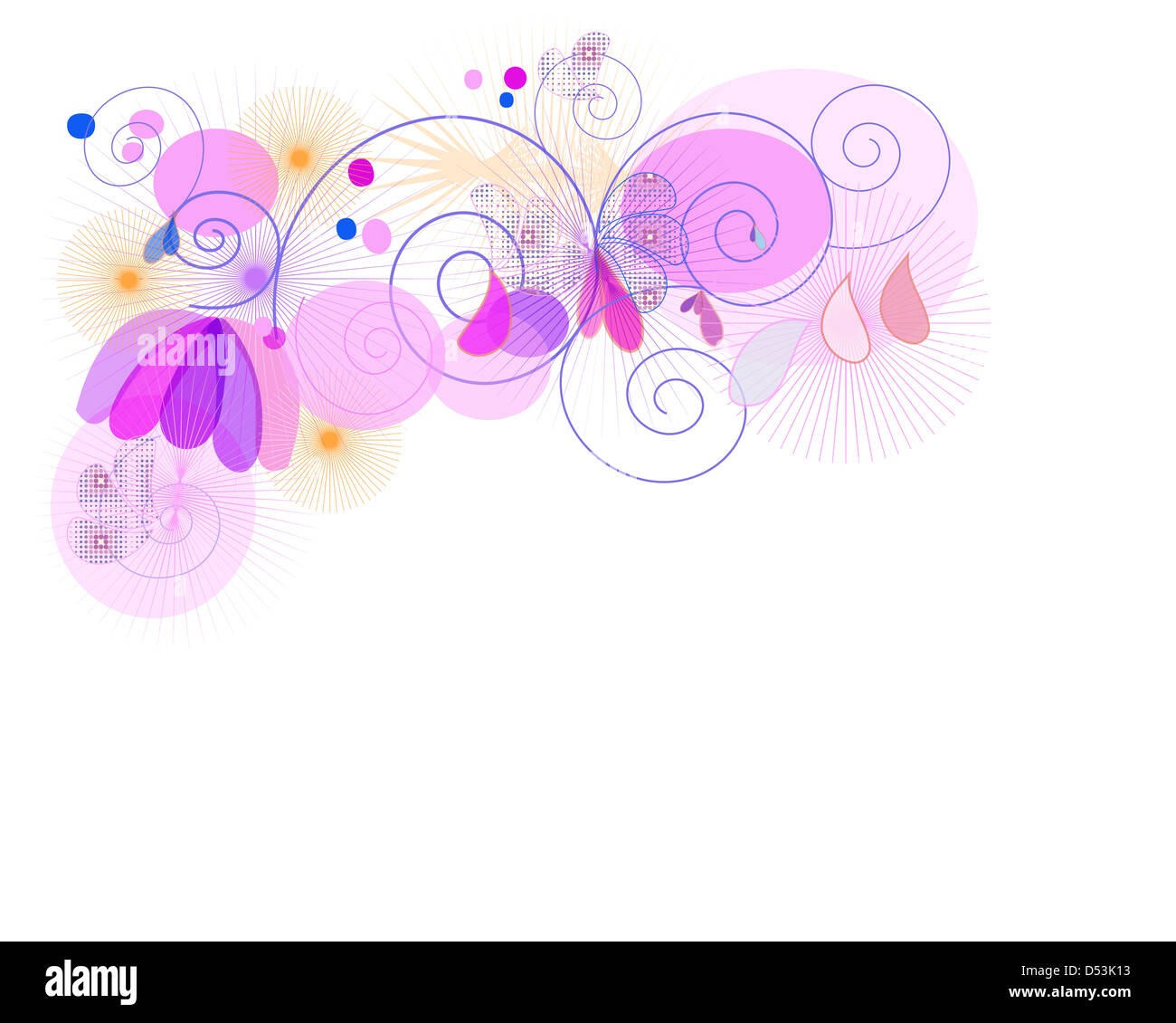 flower motive and color concept Stock Photo - Alamy