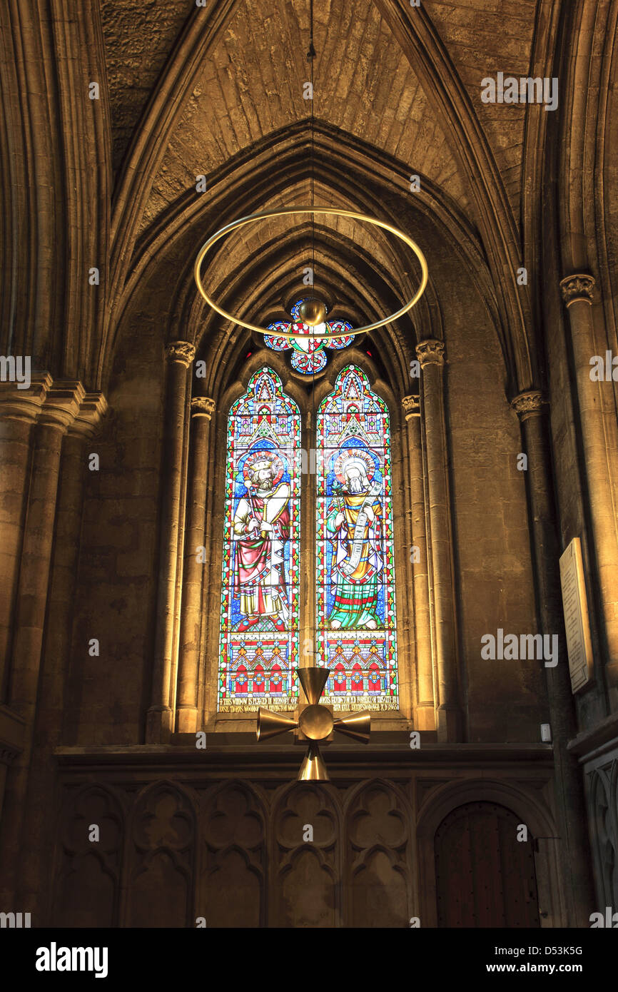 Interior views of Ripon Cathedral, Ripon City, North Yorkshire, England ...