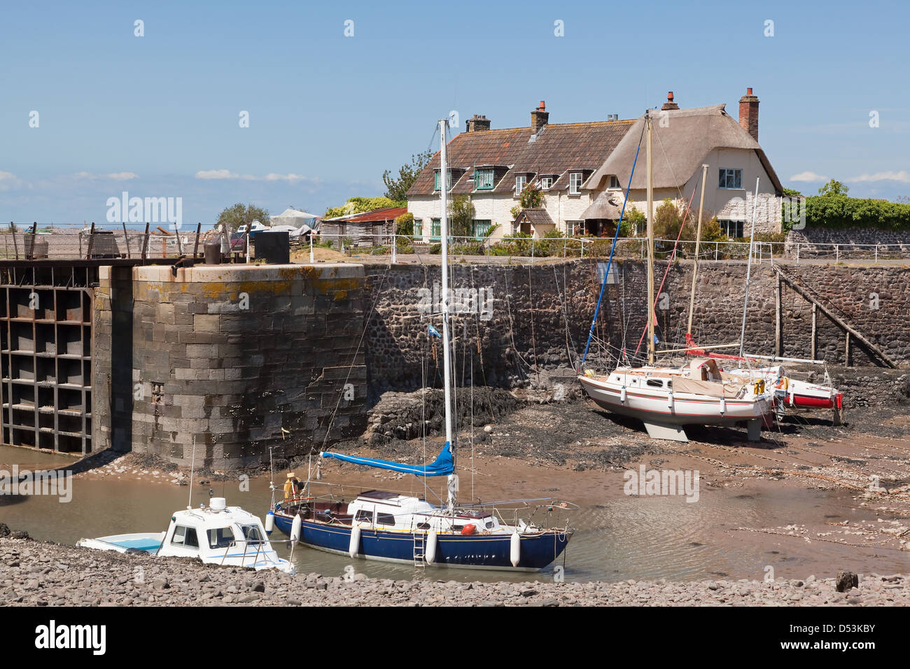 Porlock weir harbour hi-res stock photography and images - Alamy