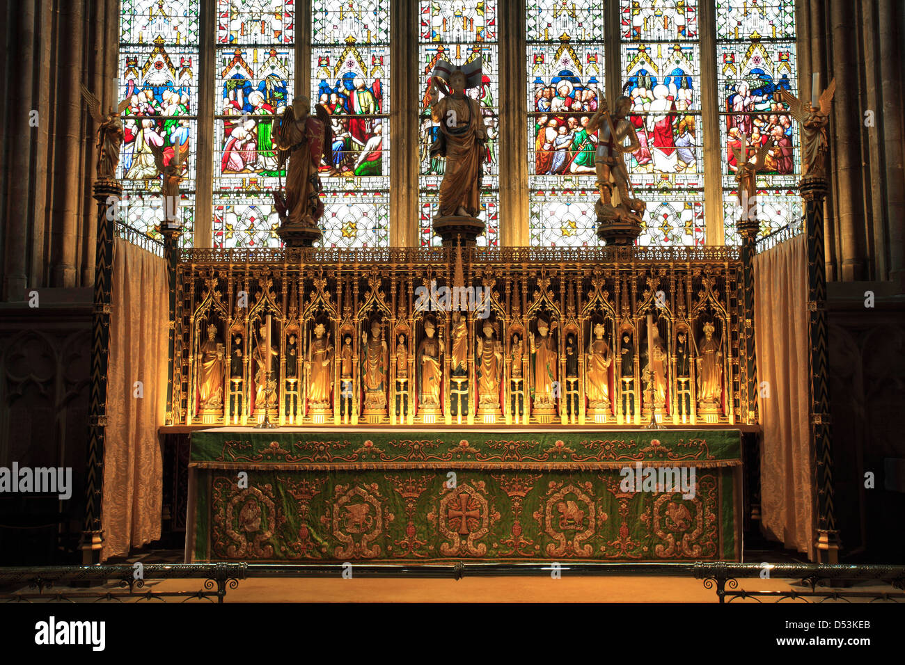 Interior views of Ripon Cathedral, Ripon City, North Yorkshire, England ...