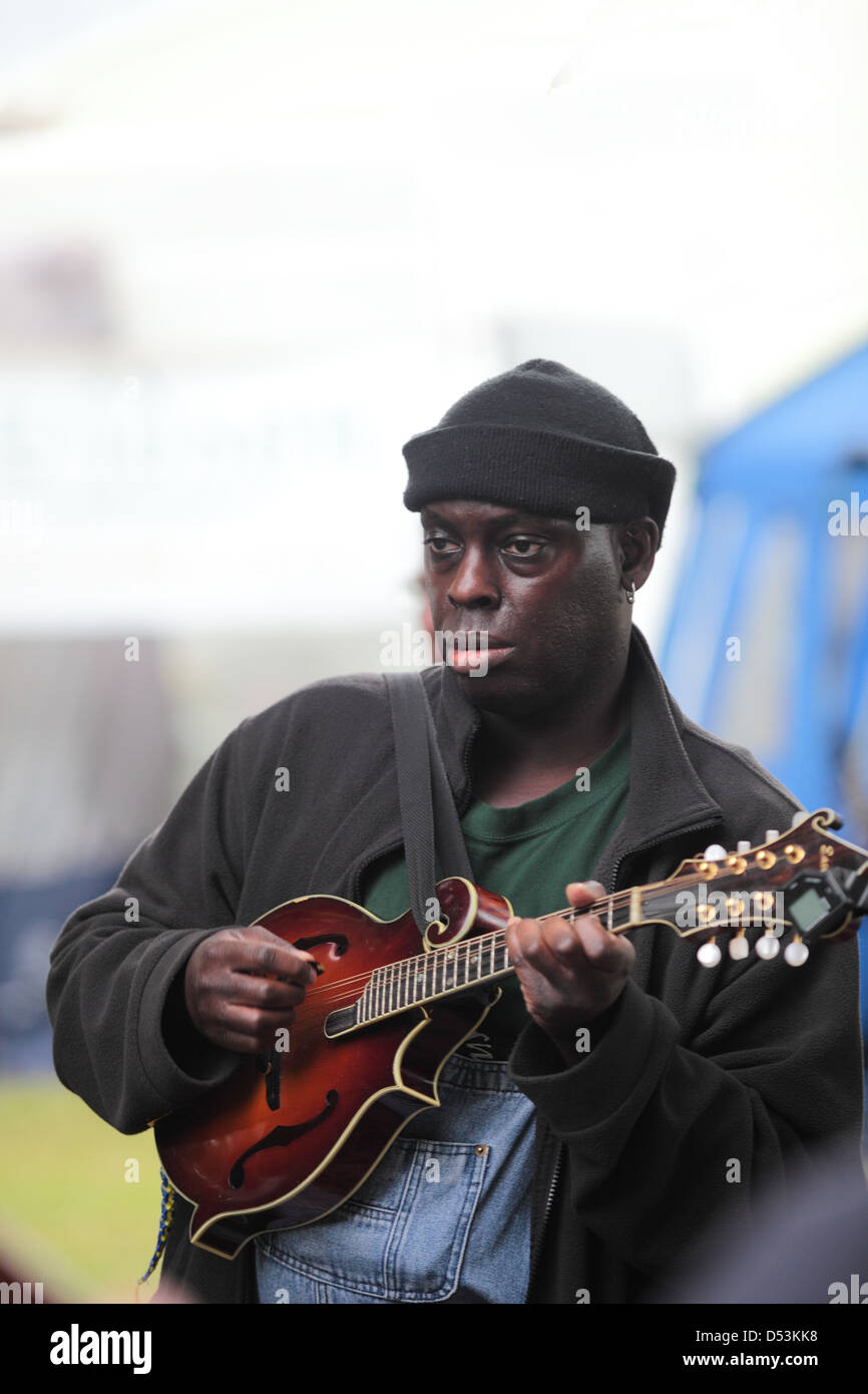 Black man with a mandolin hi-res stock photography and images - Alamy