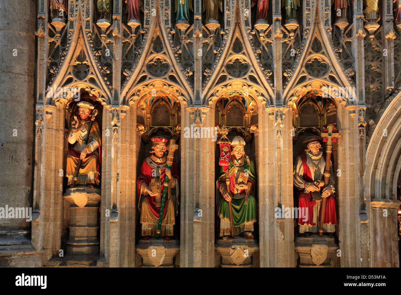 Interior views of Ripon Cathedral, Ripon City, North Yorkshire, England ...