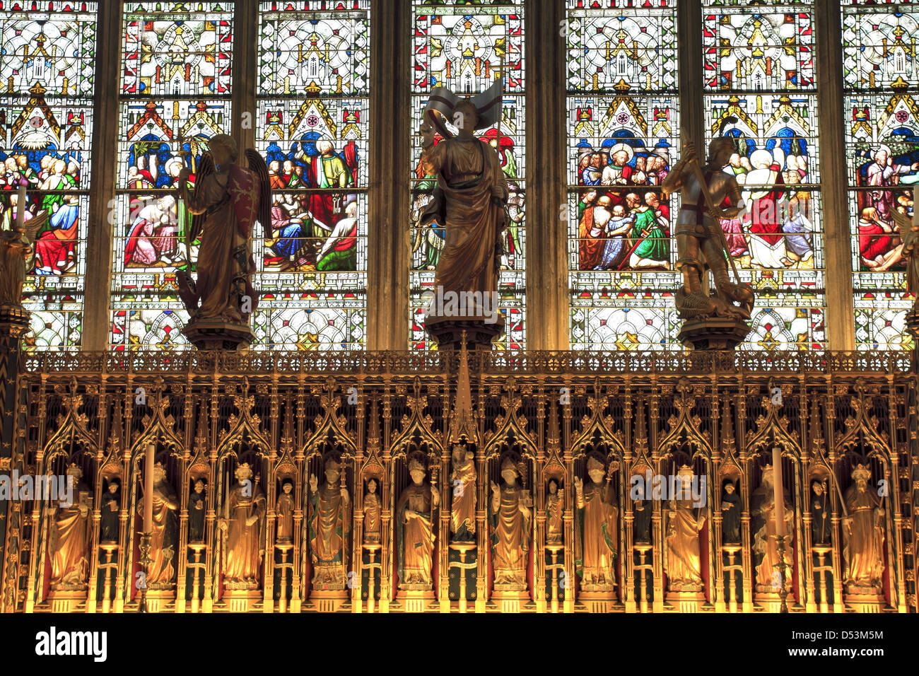 Interior views of Ripon Cathedral, Ripon City, North Yorkshire, England ...