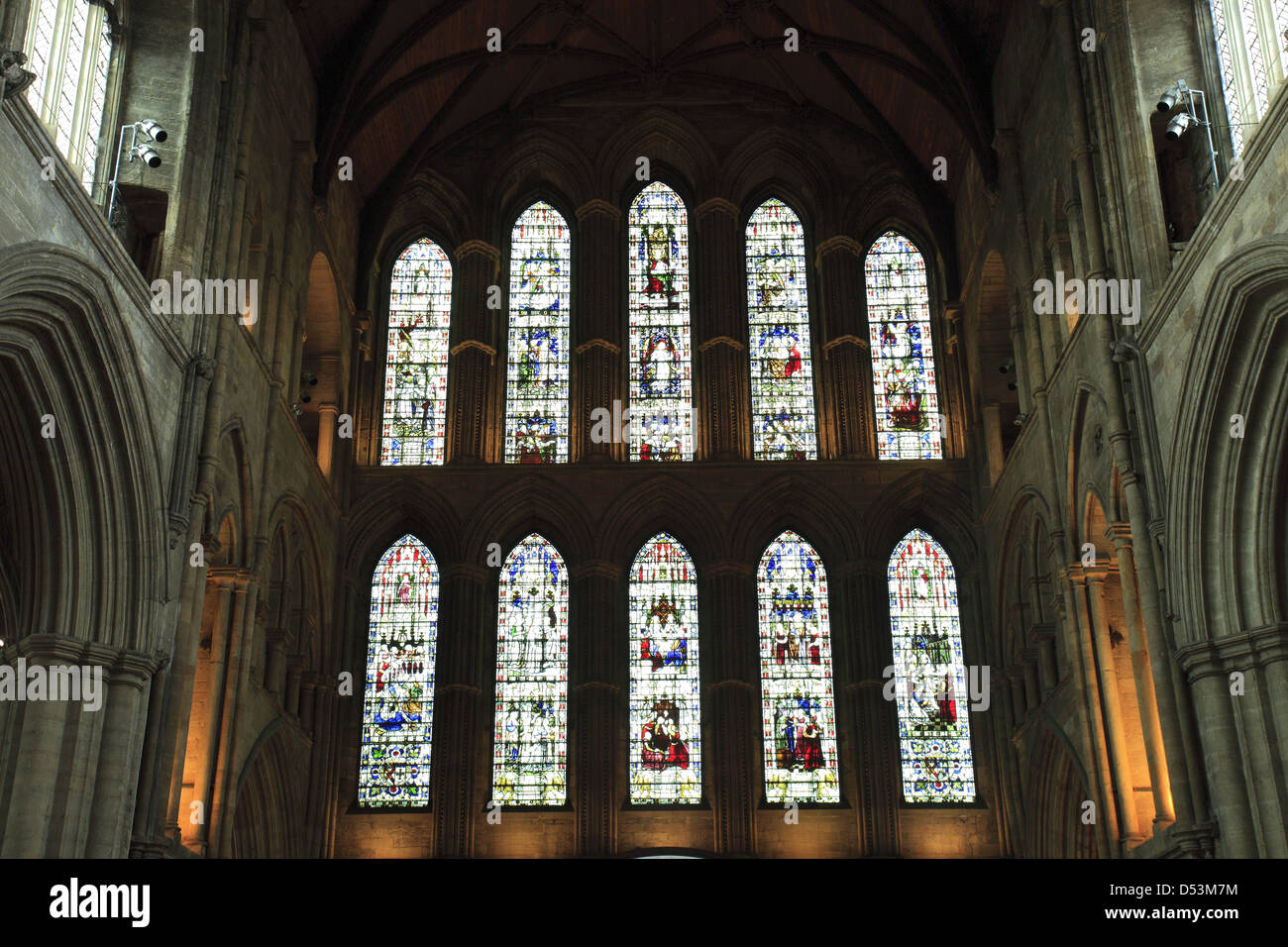 Interior views of Ripon Cathedral, Ripon City, North Yorkshire, England ...