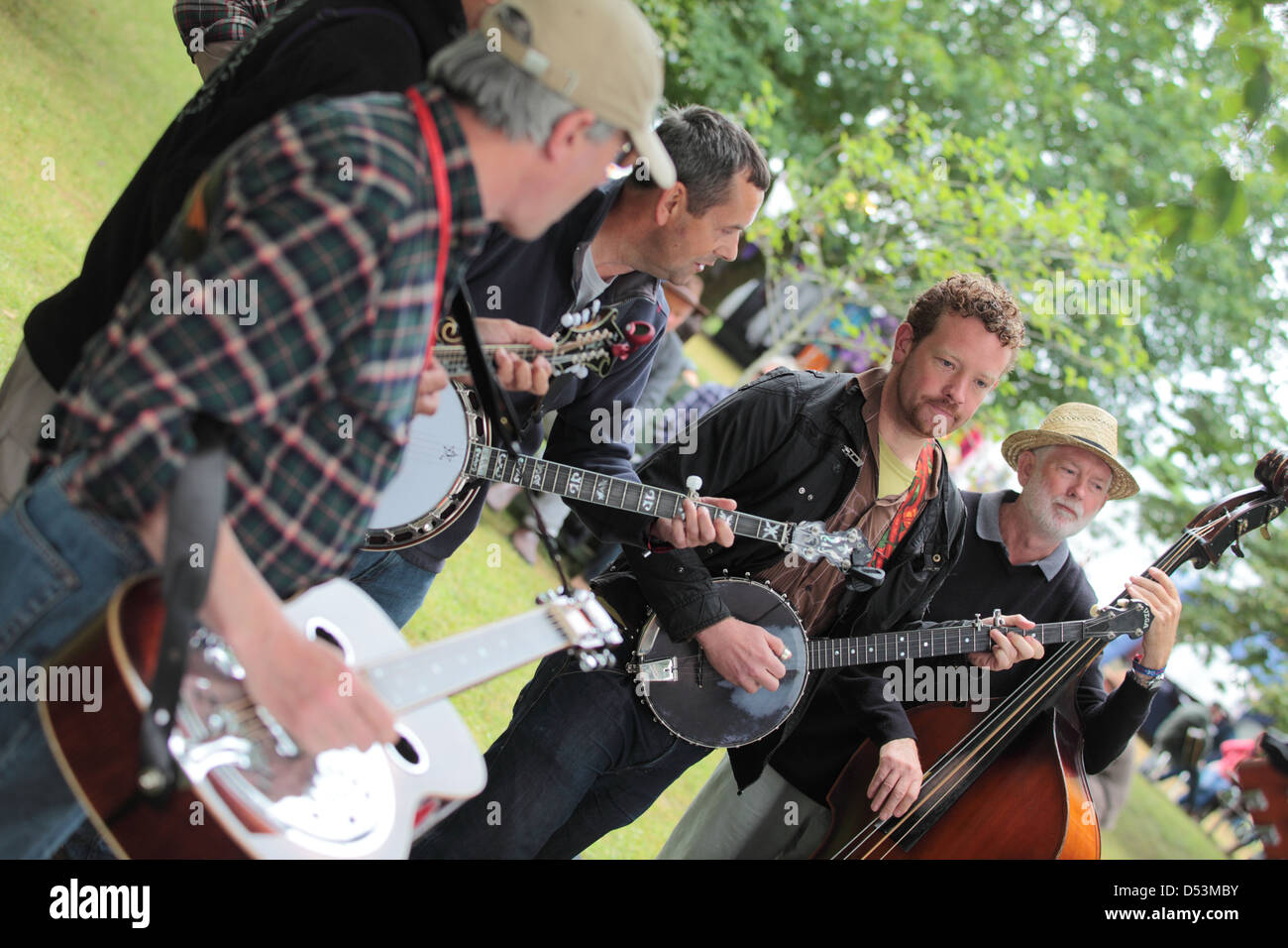 Didmarton Bluegrass Music Festival, Gloucestershire UK Stock Photo - Alamy