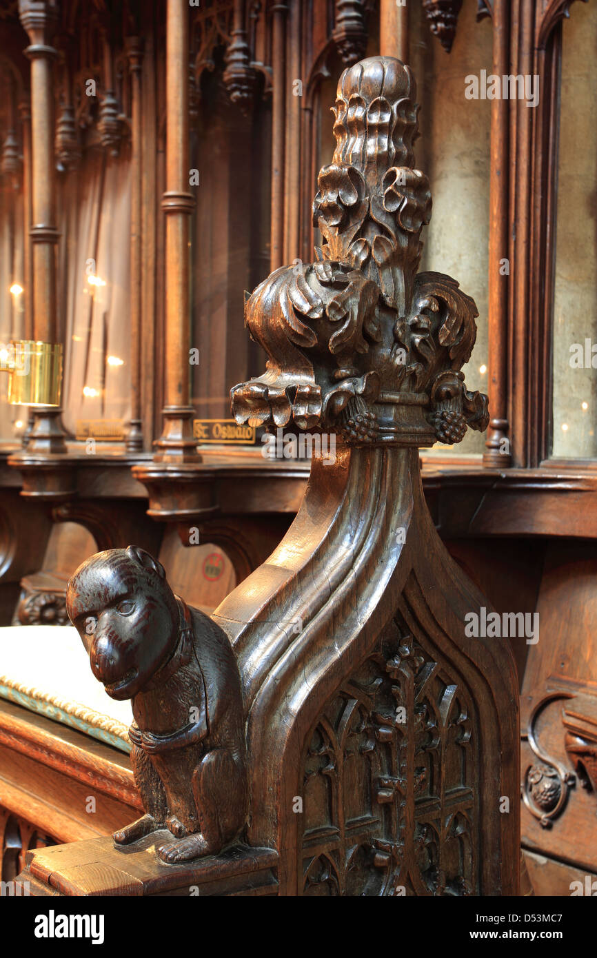 Interior views of Ripon Cathedral, Ripon City, North Yorkshire, England ...
