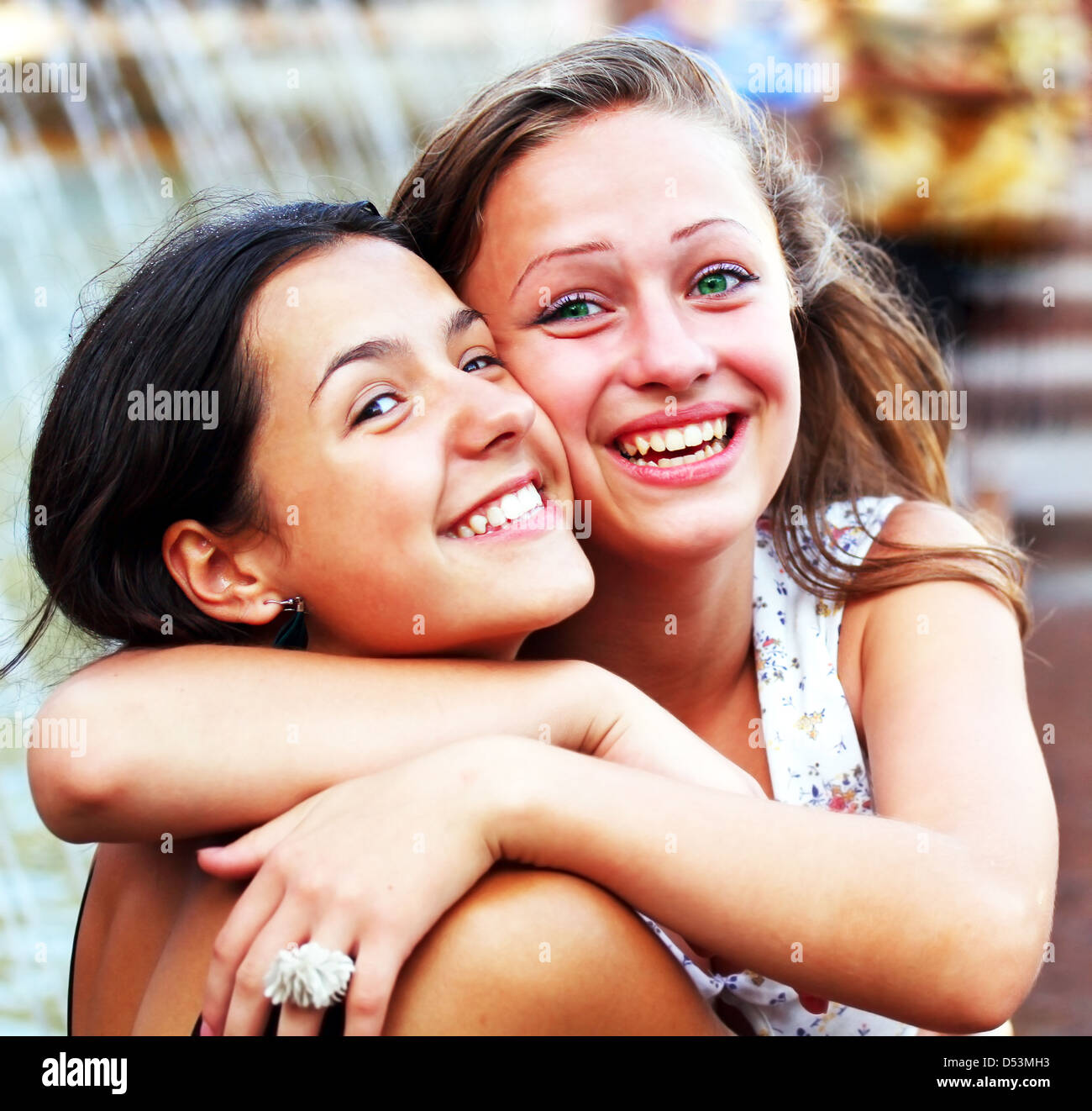 Students girls having fun university joy hi-res stock photography and ...