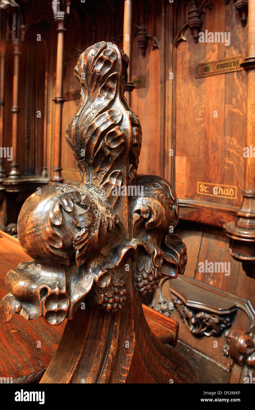 Interior views of Ripon Cathedral, Ripon City, North Yorkshire, England ...