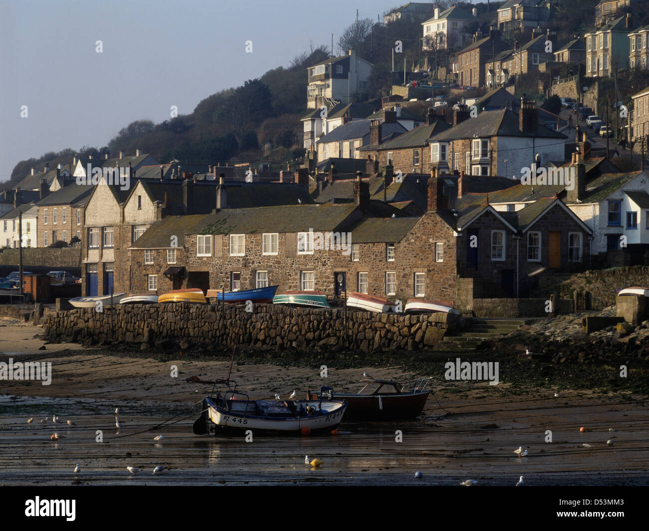 Low tide at Mousehole, Cornwall Stock Photo - Alamy