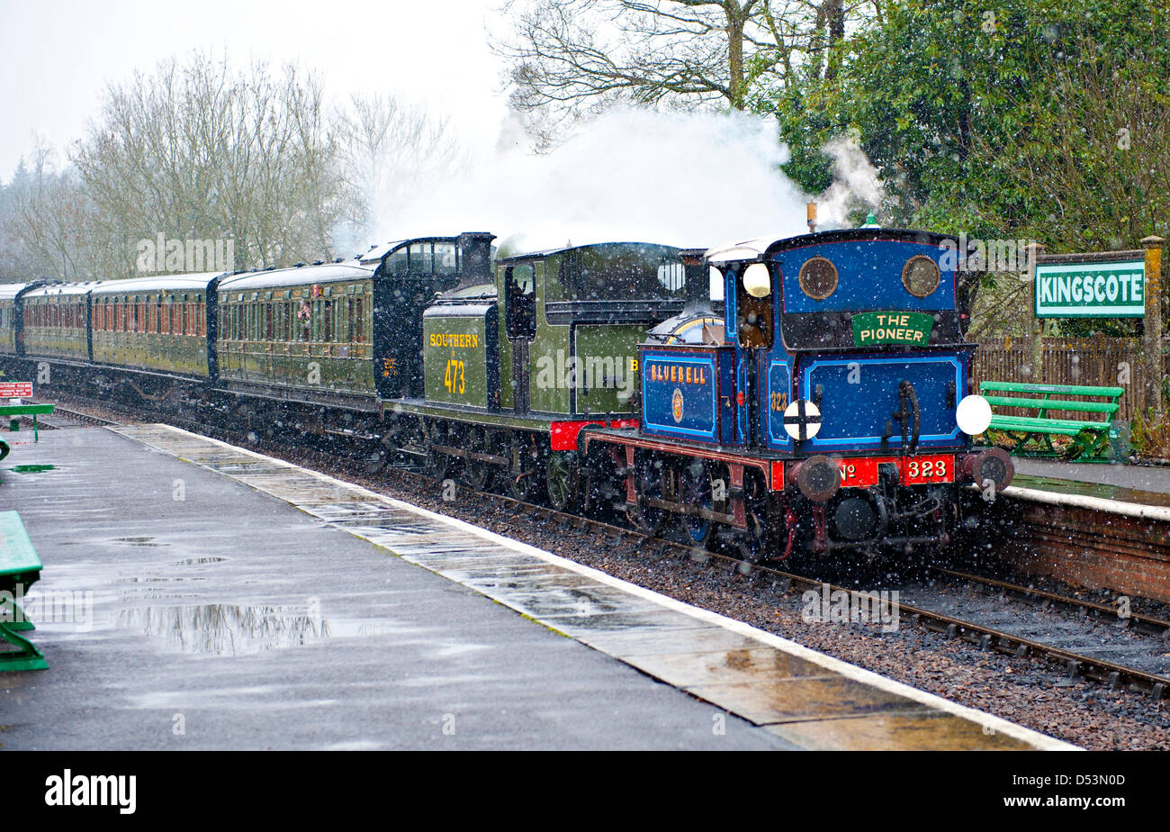 The Bluebell Railway, Sussex, UK on the first day of the Gala ...