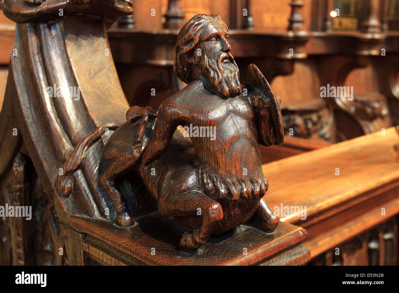 Interior views of Ripon Cathedral, Ripon City, North Yorkshire, England ...