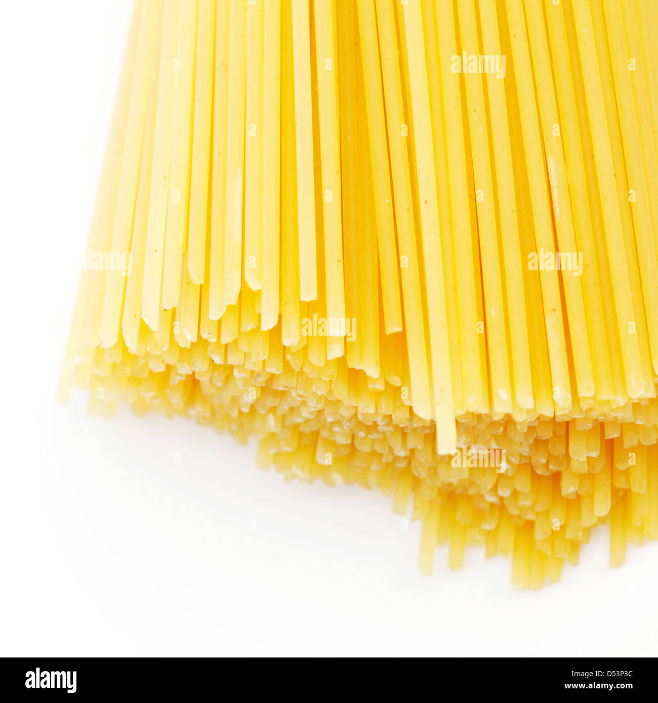 Dry spaghetti isolated on white background Stock Photo - Alamy