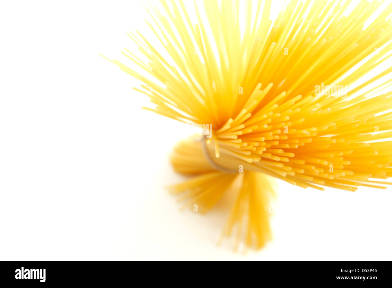 Dry spaghetti isolated on white background Stock Photo - Alamy