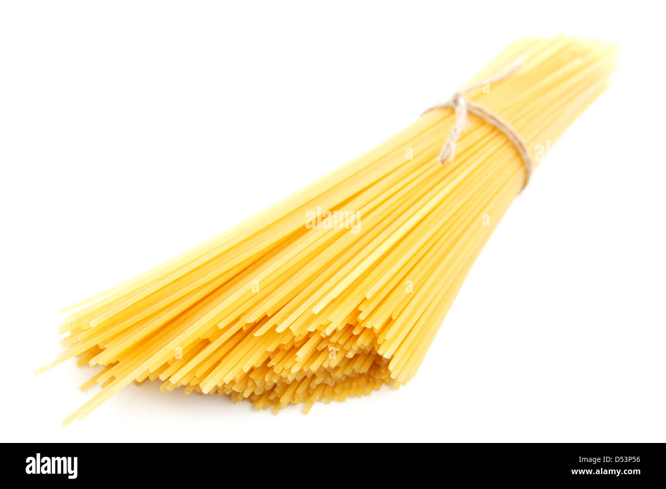 Dry spaghetti isolated on white background Stock Photo - Alamy