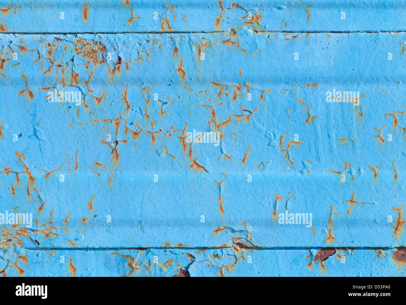 Blue metal wall with rust. Background texture Stock Photo - Alamy