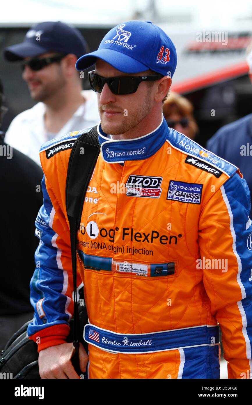 St. Petersburg, Florida, USA. 23rd March 2013. IndyCar series driver ...