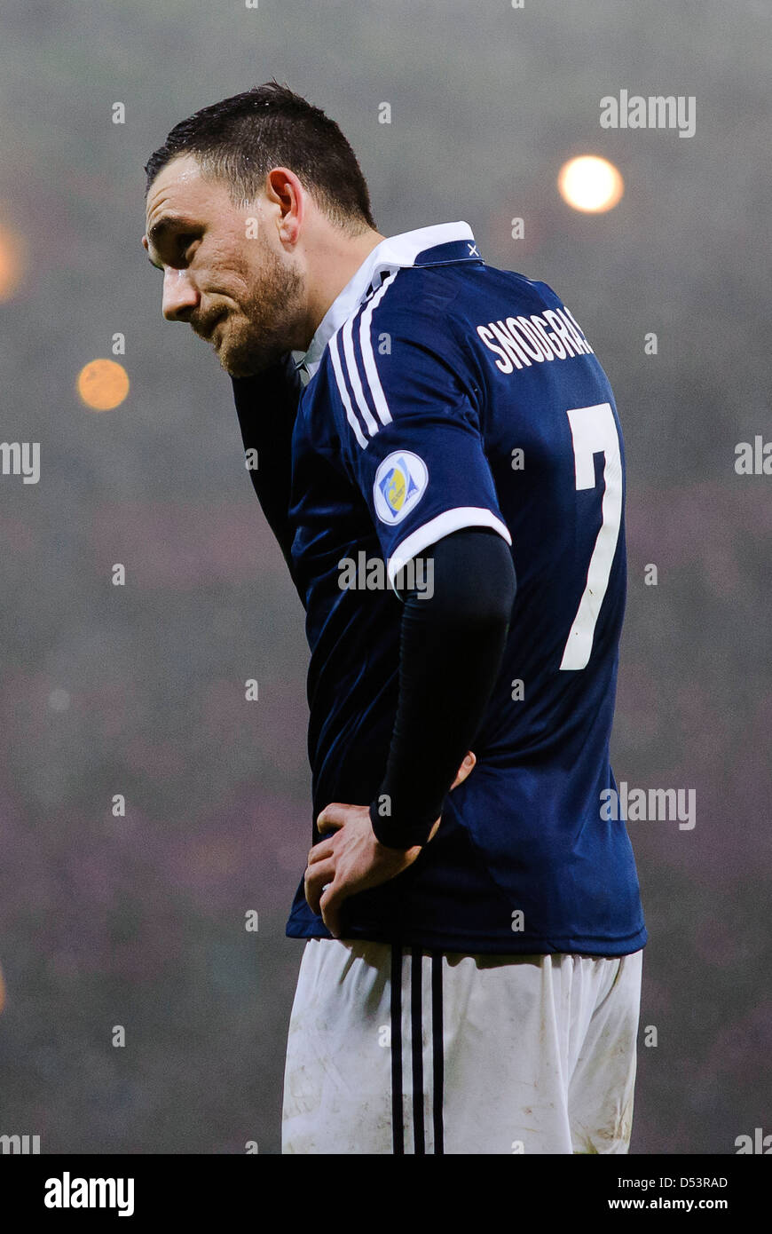 Robert Snodgrass is sent off during the World Cup Group A game at ...