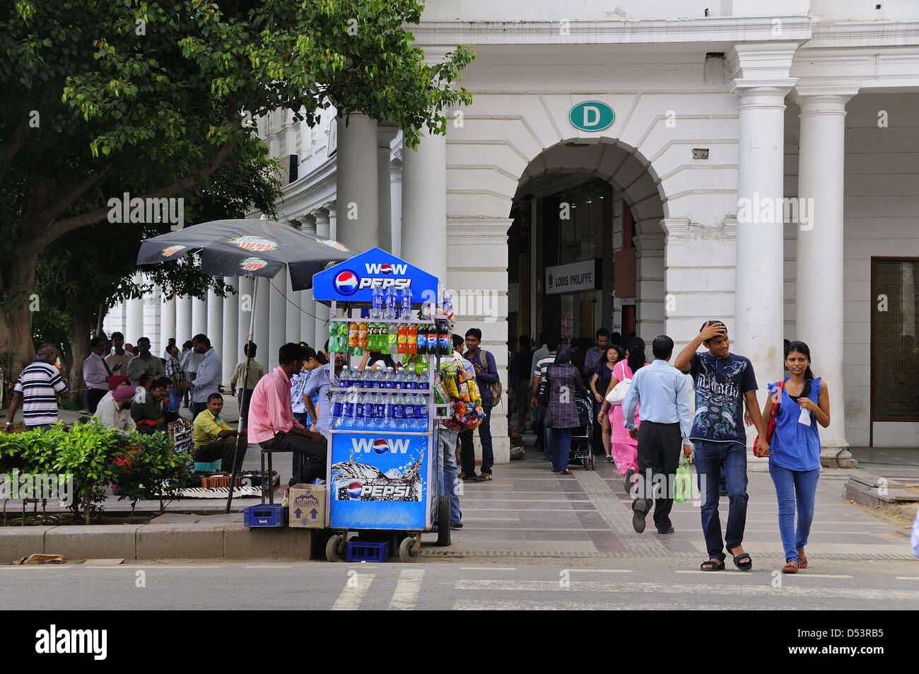 View of Connaught Place, central New Delhi Stock Photo - Alamy