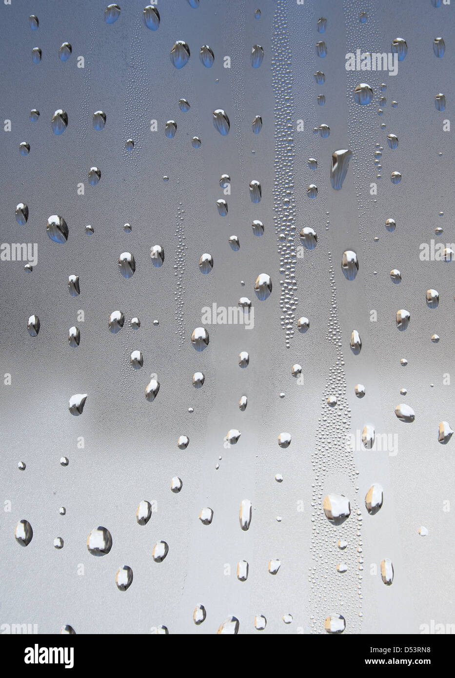 Water droplets on steamed up glass hi-res stock photography and images ...