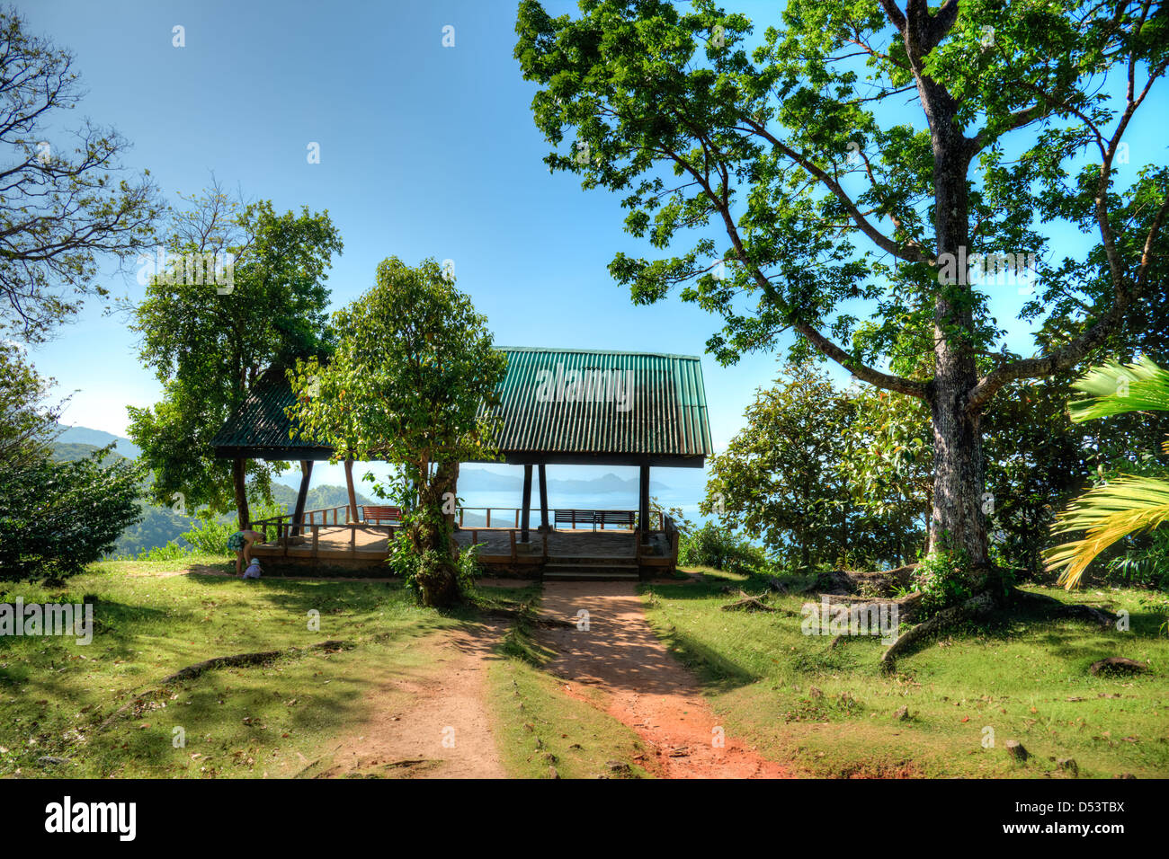 Mission Lodge lookout point on Mahe Island, Seychelles Stock Photo - Alamy