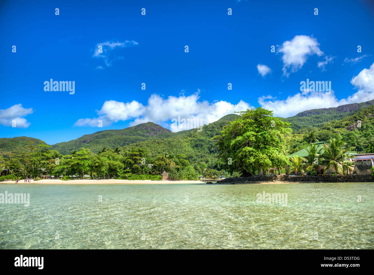 Port Launay beach, Mahe island, Seychelles Stock Photo - Alamy