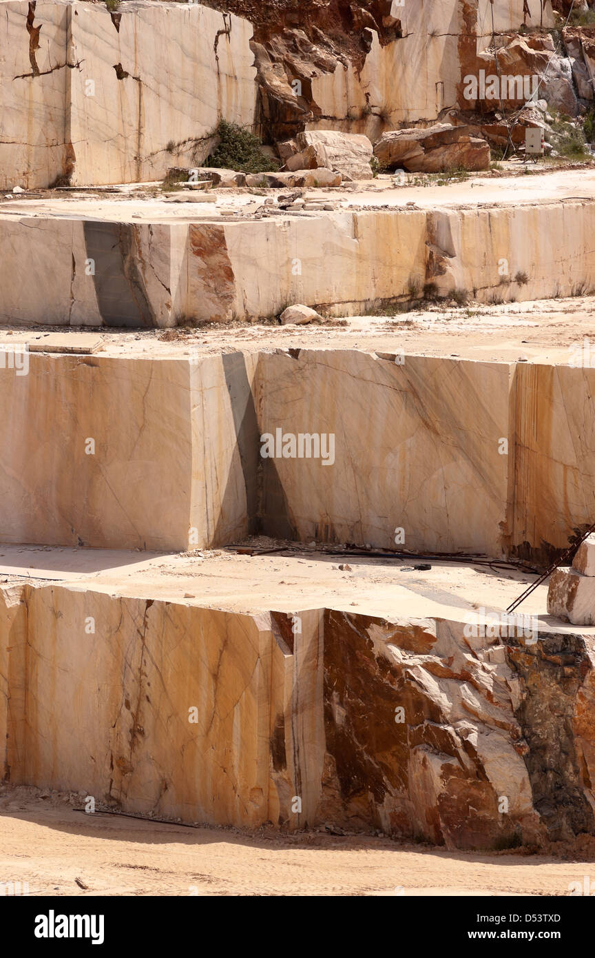 Open pit marble quarry in hi-res stock photography and images - Alamy