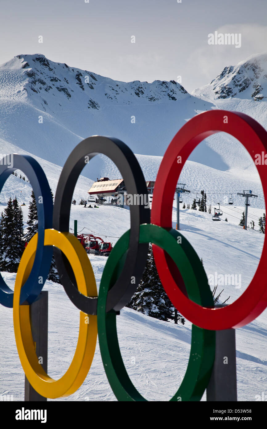 Whistler olympic rings hi-res stock photography and images - Alamy