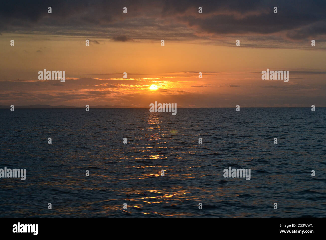 Sun Rise over Brisbane sea Stock Photo - Alamy