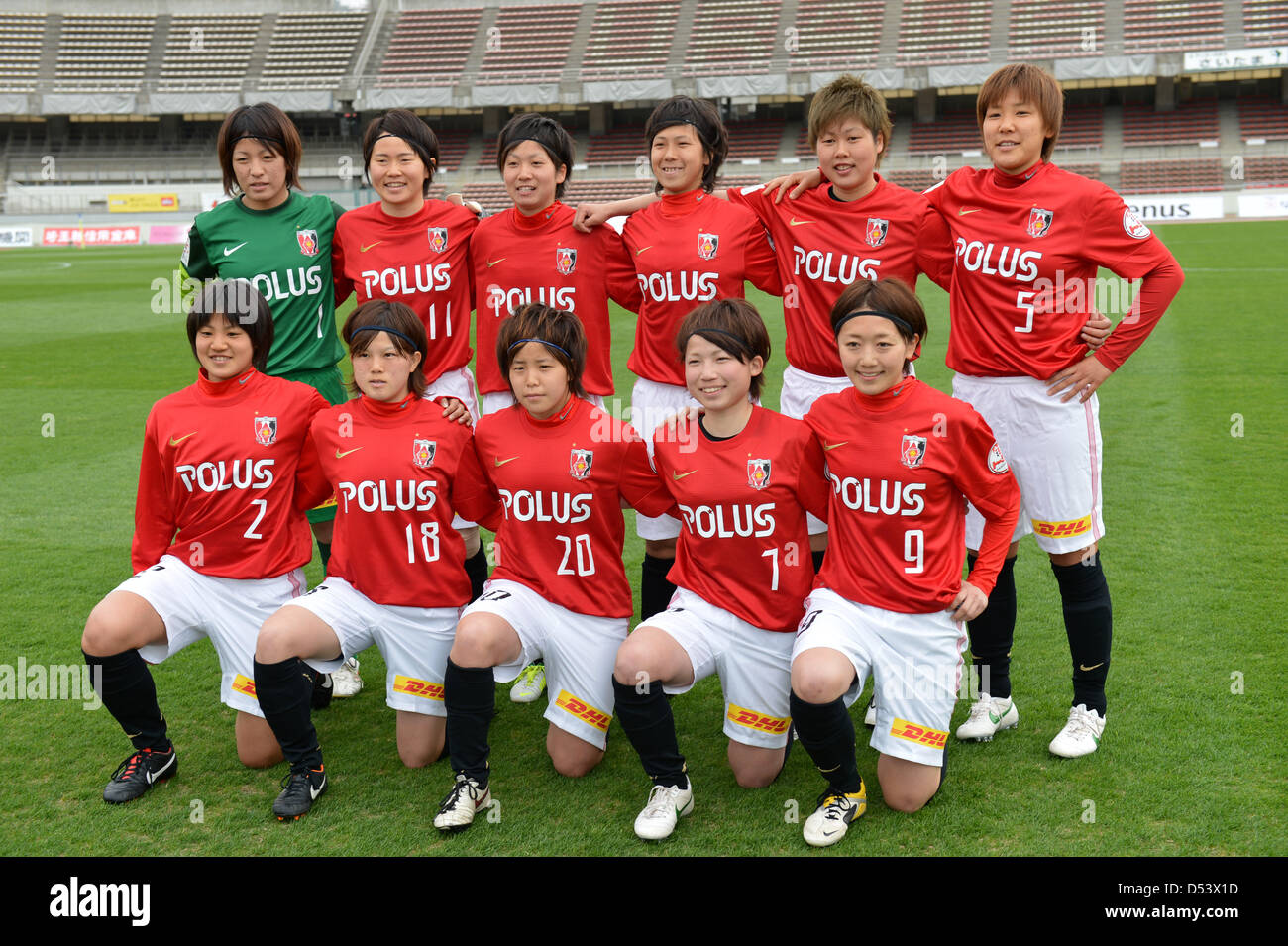 Urawa Red Diamonds Ladies Team Group Line-Up, MARCH 23, 2013 - Football ...