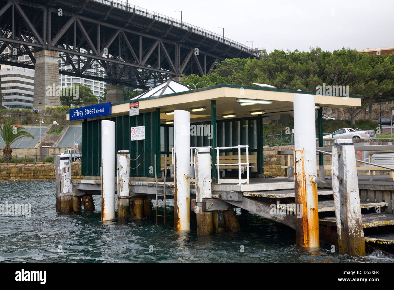 commuter ferry wharf on sydney harbour Stock Photo - Alamy