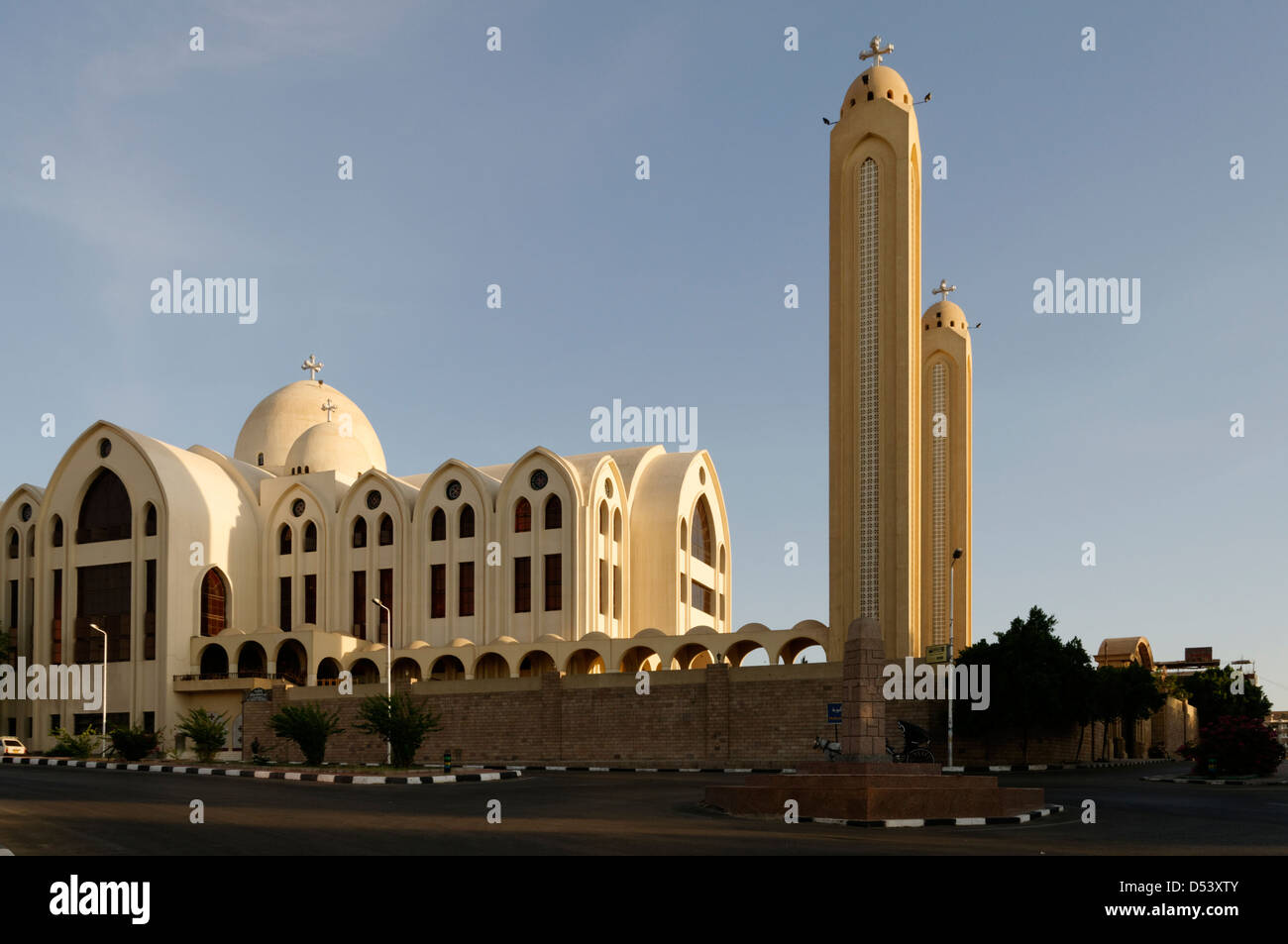 Aswan. Egypt. Archangel Michael's Coptic Orthodox Cathedral is a ...