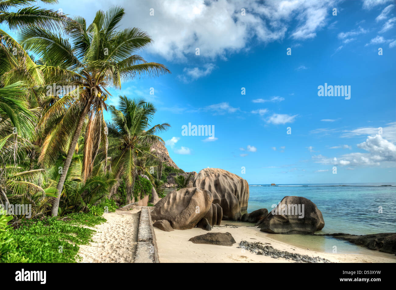Anse Source d'Argent beach, La Digue island, Seychelles Stock Photo - Alamy