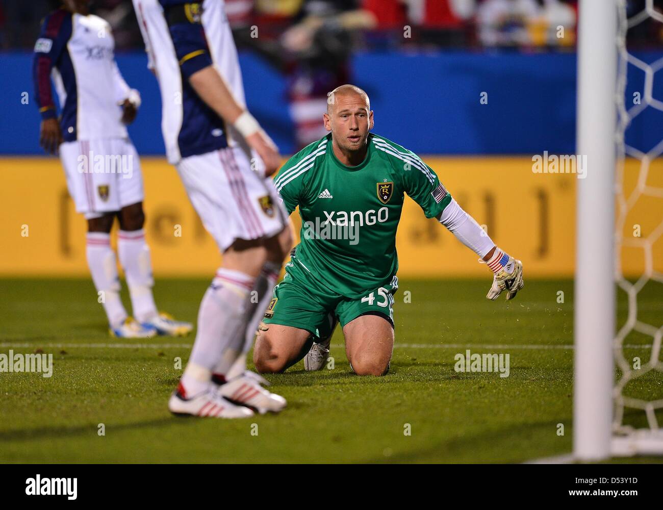 Frisco, TX, USA. 23rd March, 2013. Real Salt Lake goal keeper Josh ...