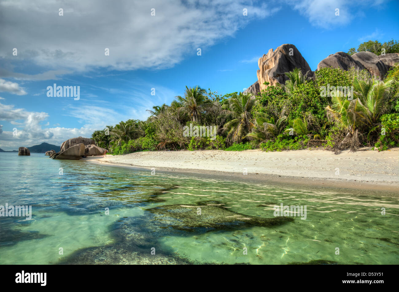 Anse Source d'Argent beach, La Digue island, Seychelles Stock Photo - Alamy