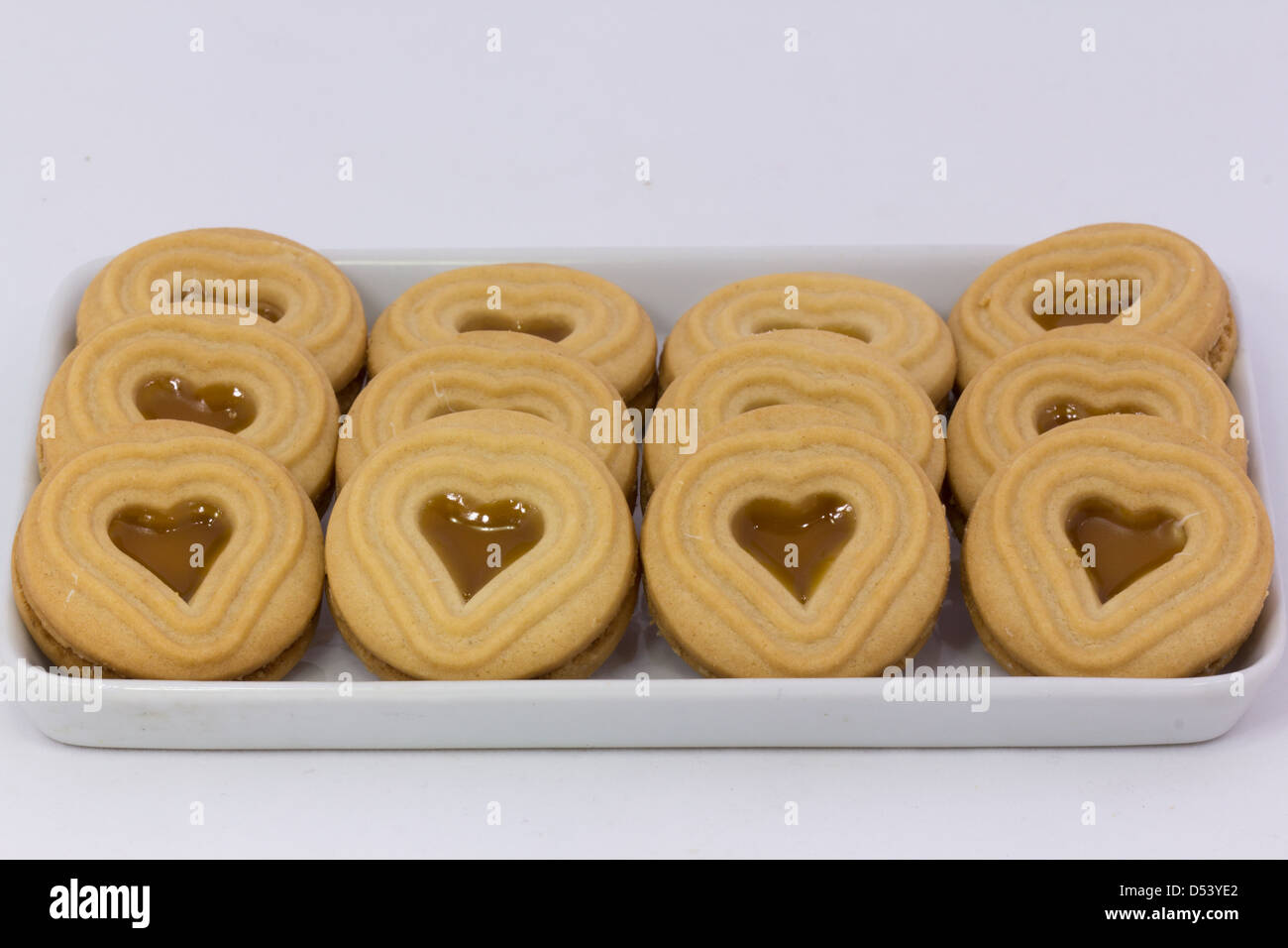 Homemade cookies with hart yam Stock Photo - Alamy