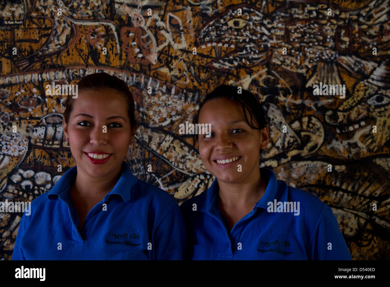 Smiling receptionists at Morgan's Rock Hacienda & Ecolodge, near San ...
