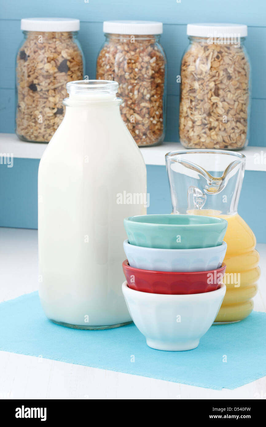 fresh breakfast cereal ingredients Stock Photo - Alamy