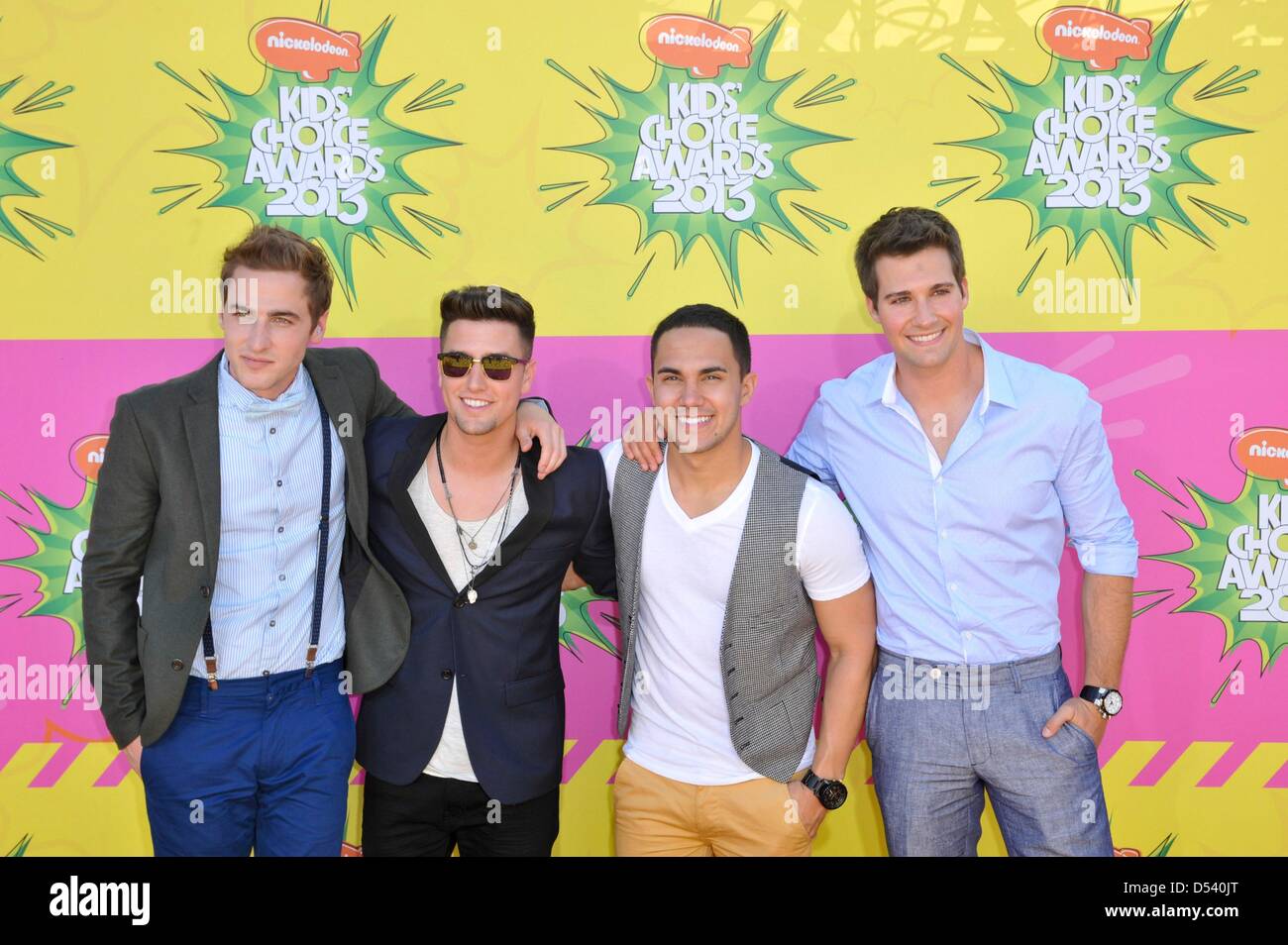 Los Angeles, USA. 23rd March, 2013. Big Time Rush at arrivals for ...